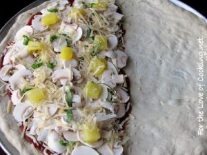 Mushroom, Pineapple and Basil Calzone | For the Love of Cooking