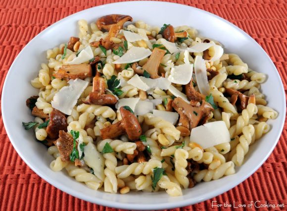 Gemelli with Chanterelles, Pine Nuts, and Parmesan | For the Love of ...