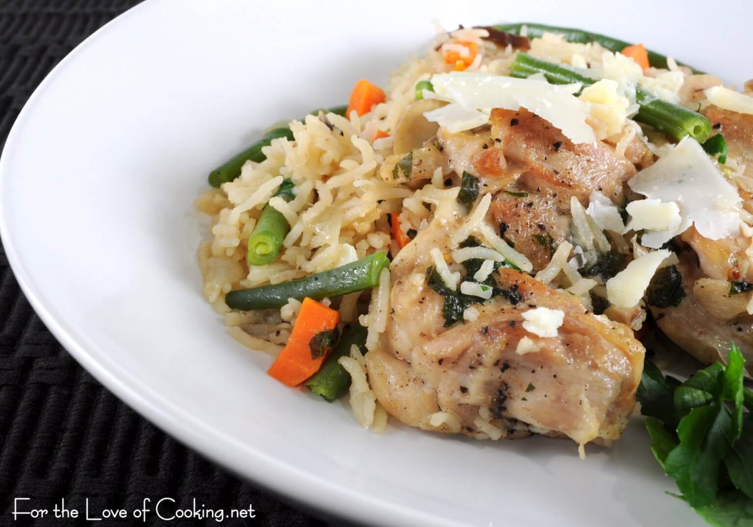 Chicken and Rice with Veggies | For the Love of Cooking