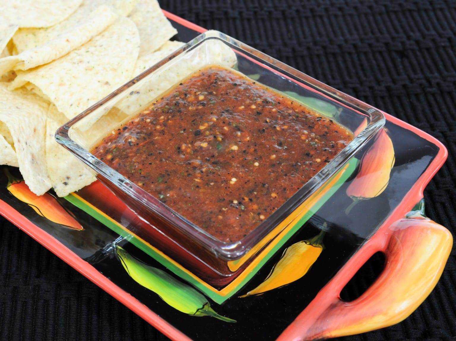 Charred Vegetable Salsa | For the Love of Cooking