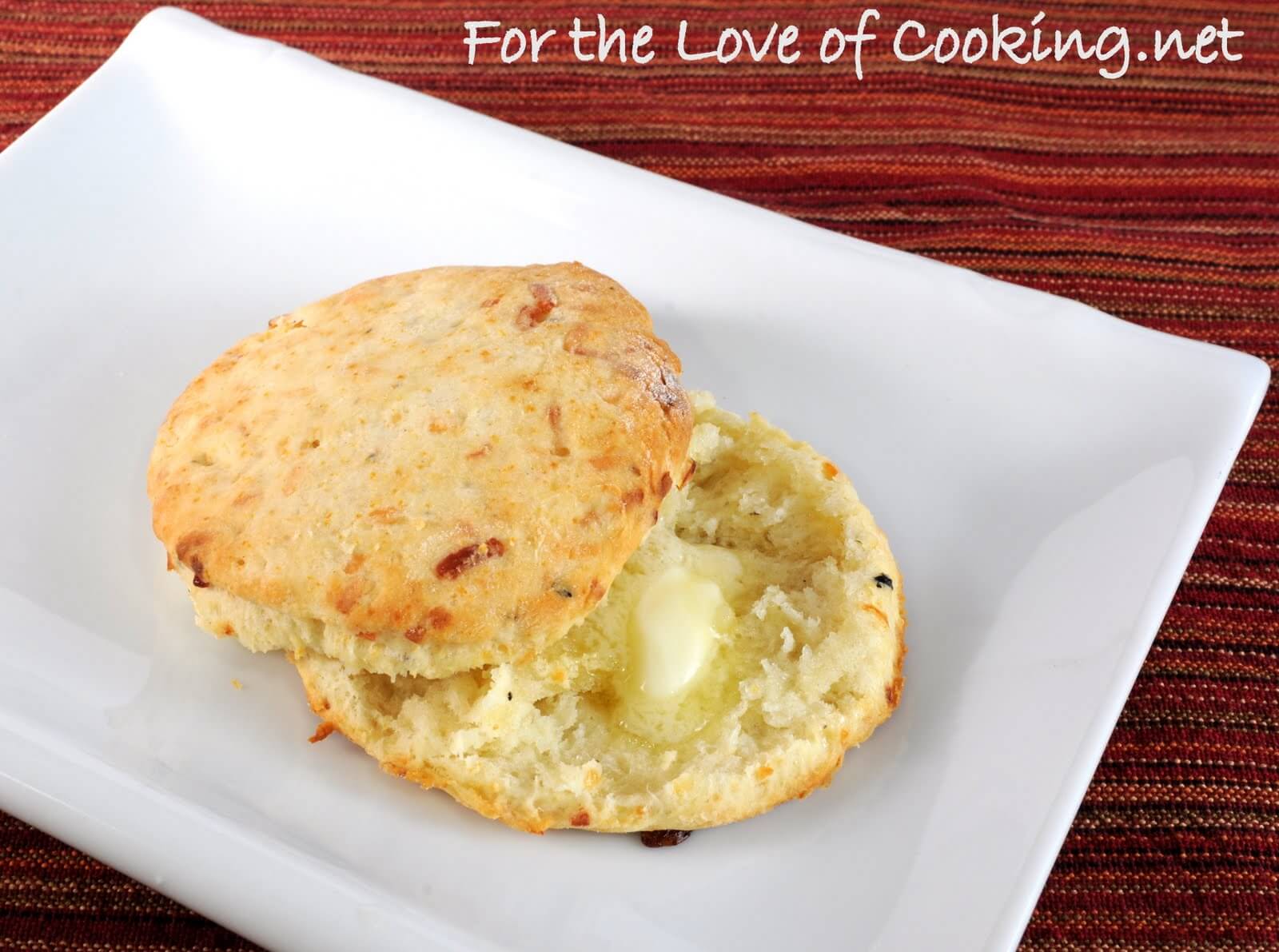 Parmesan and Black Pepper Biscuits | For the Love of Cooking