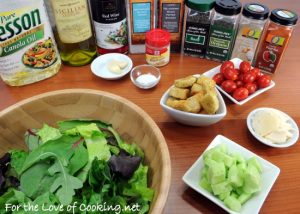 Mixed Green Salad with an Italian Vinaigrette | For the Love of Cooking