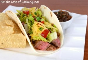 Steak Soft Tacos | For the Love of Cooking