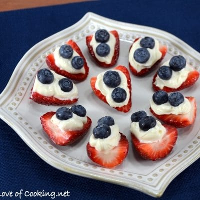 Stuffed Strawberry Bites | For the Love of Cooking