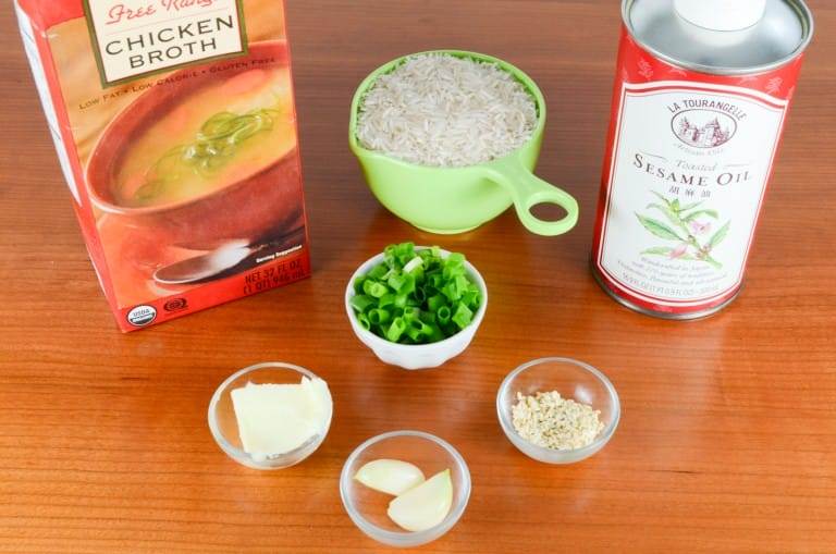 Sesame Garlic Basmati Rice | For the Love of Cooking