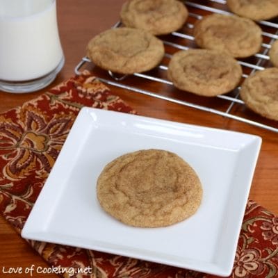 Snickerdoodle Cookies | For the Love of Cooking
