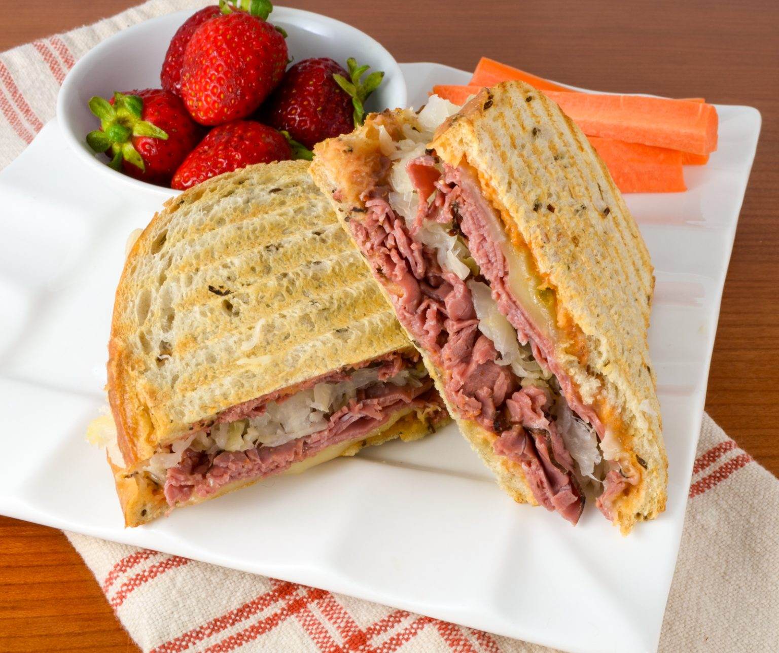 Pastrami Reuben Panini | For the Love of Cooking