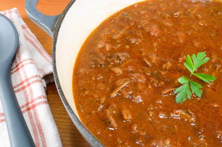 Rustic Slow-Simmered Tomato Sauce with Meat | For the Love of Cooking