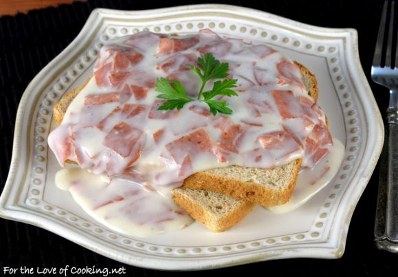 Creamed Chipped Beef on Toast (S.O.S.) | For the Love of Cooking