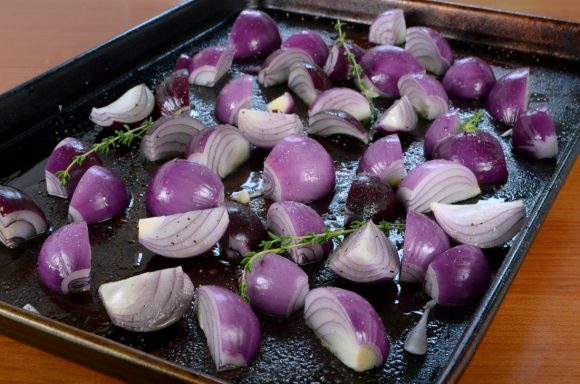 Roasted Red Onions | For the Love of Cooking