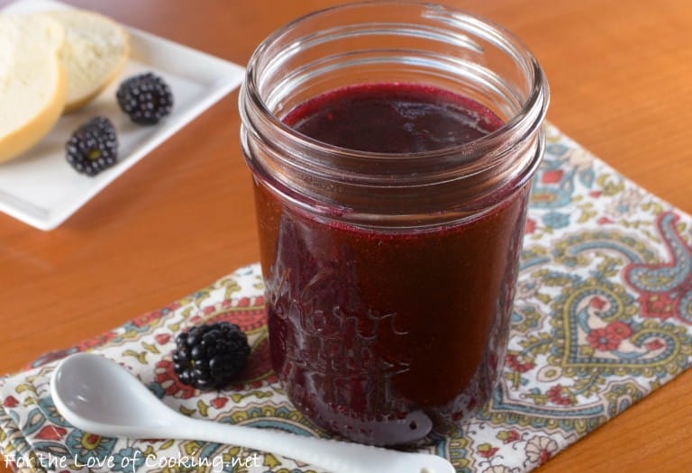 Seedless Blackberry Freezer Jam | For the Love of Cooking
