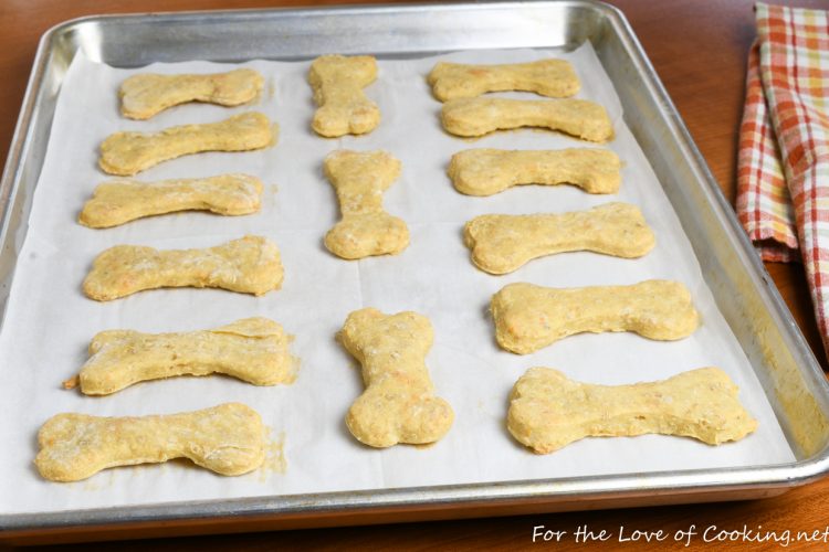 Chicken, Cheddar, and Brown Rice Dog Treats | For the Love of Cooking
