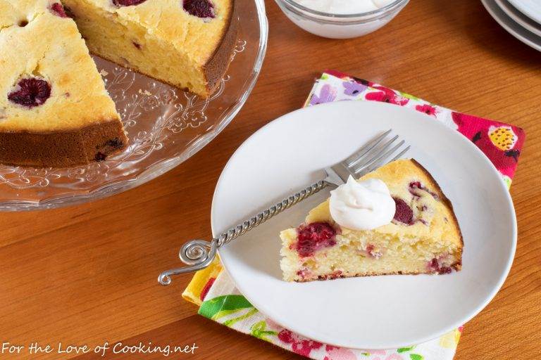 Raspberry-Ricotta Cake | For the Love of Cooking