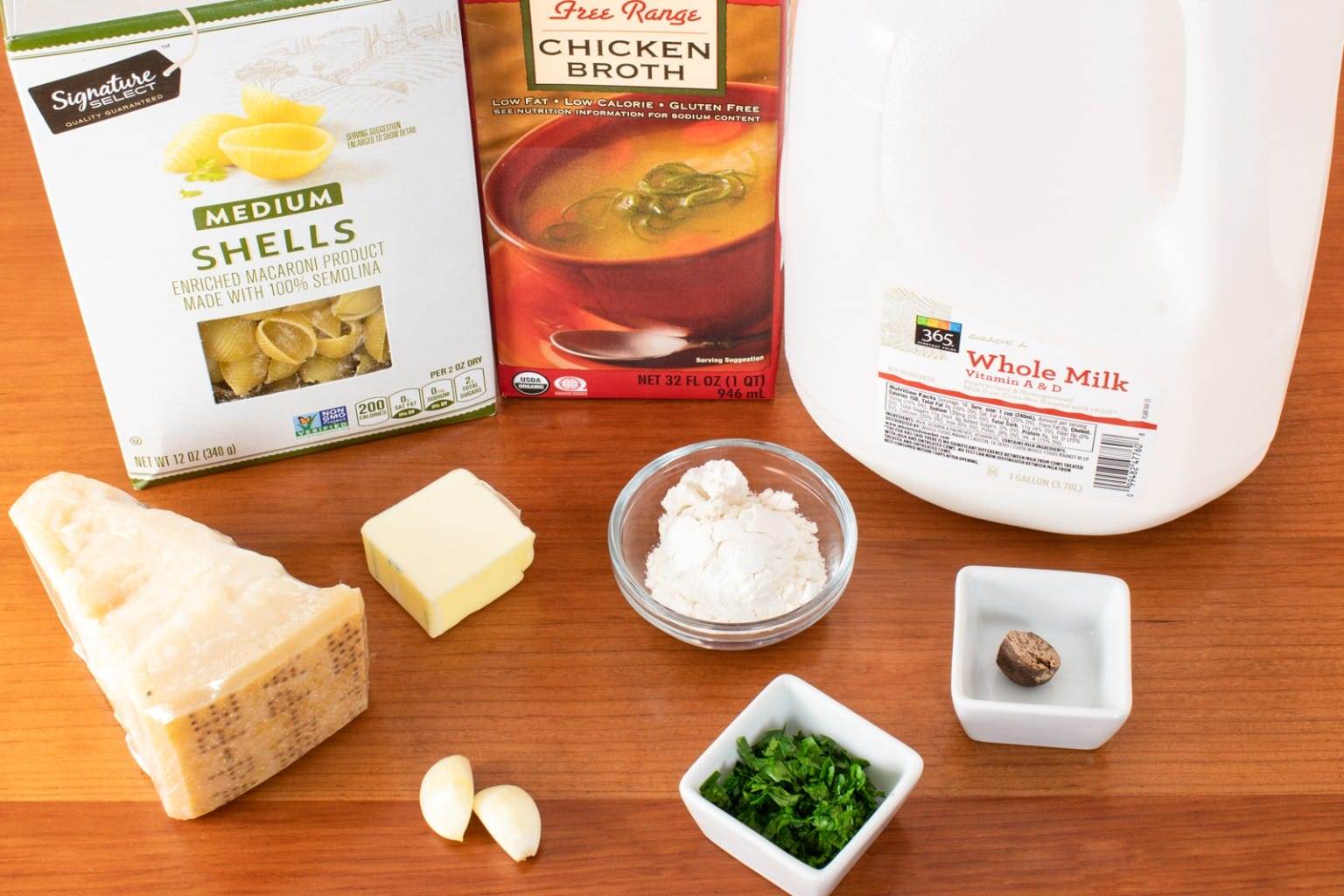 Creamy Garlic Parmesan Shells Pasta | For the Love of Cooking