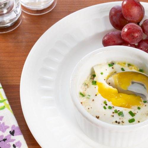 Coddled Egg with Chives | For the Love of Cooking