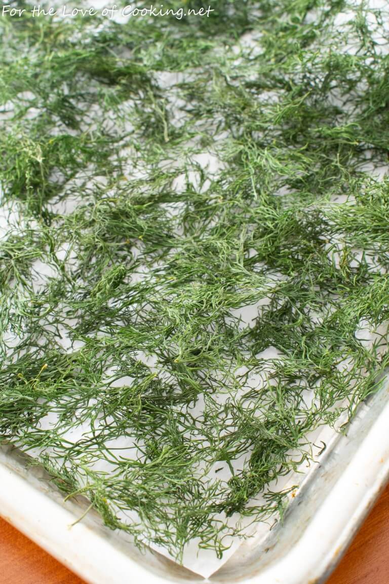 How to Dry Fresh Dill | For the Love of Cooking