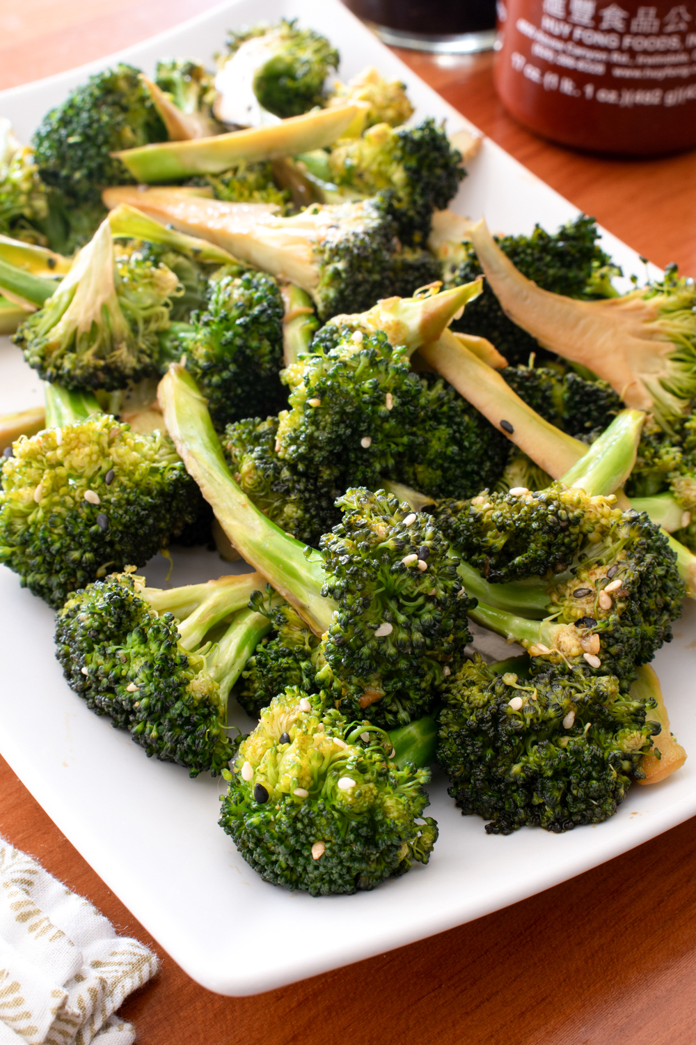 Asian Roasted Broccoli | For the Love of Cooking