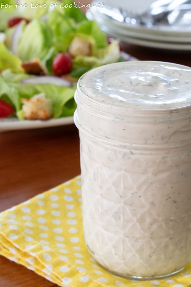 Creamy Dill Dressing | For the Love of Cooking