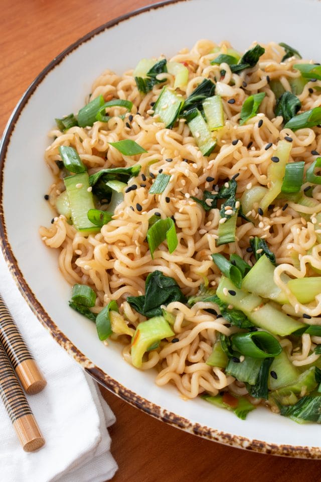 Noodle Stir Fry with Bok Choy | For the Love of Cooking