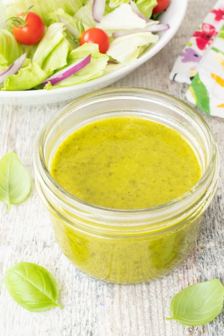 Basil Vinaigrette | For the Love of Cooking