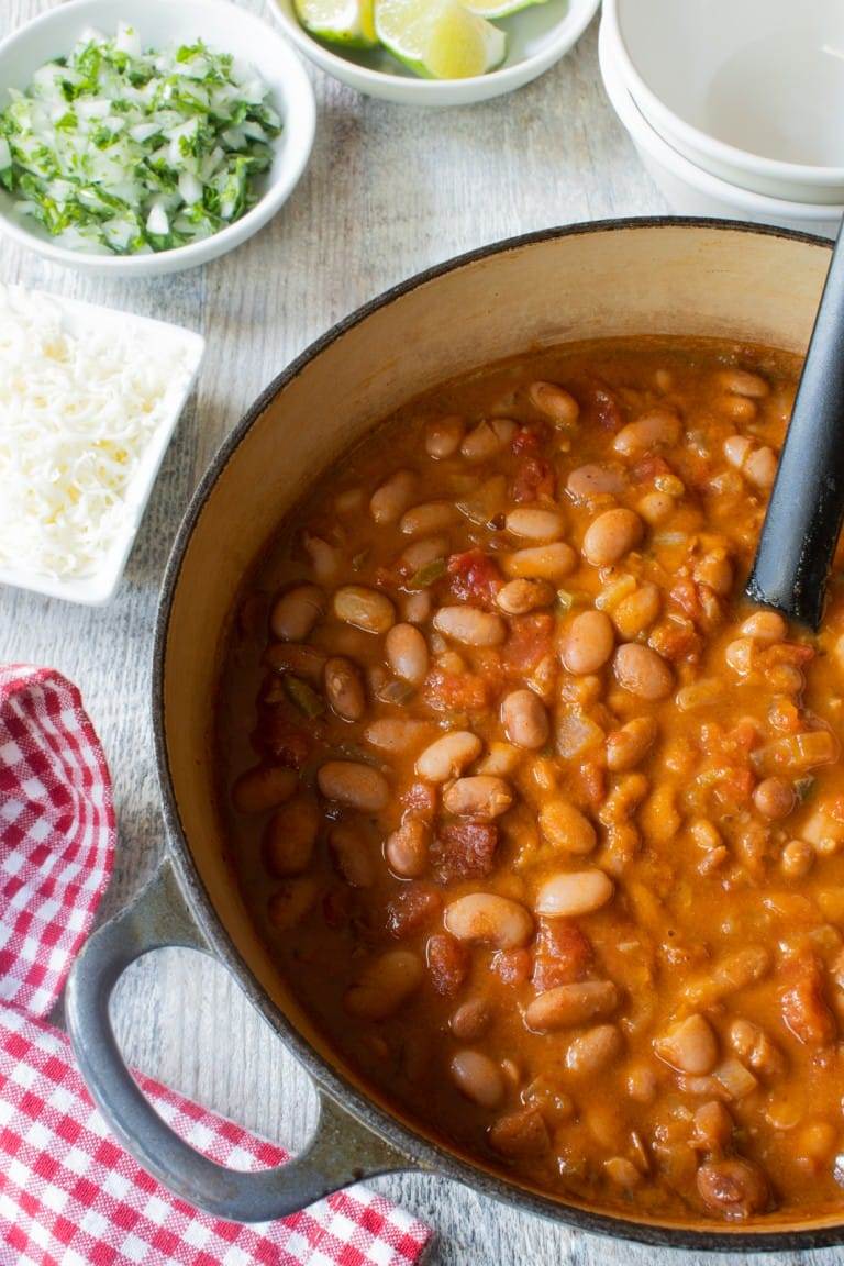 Charro Beans | For the Love of Cooking