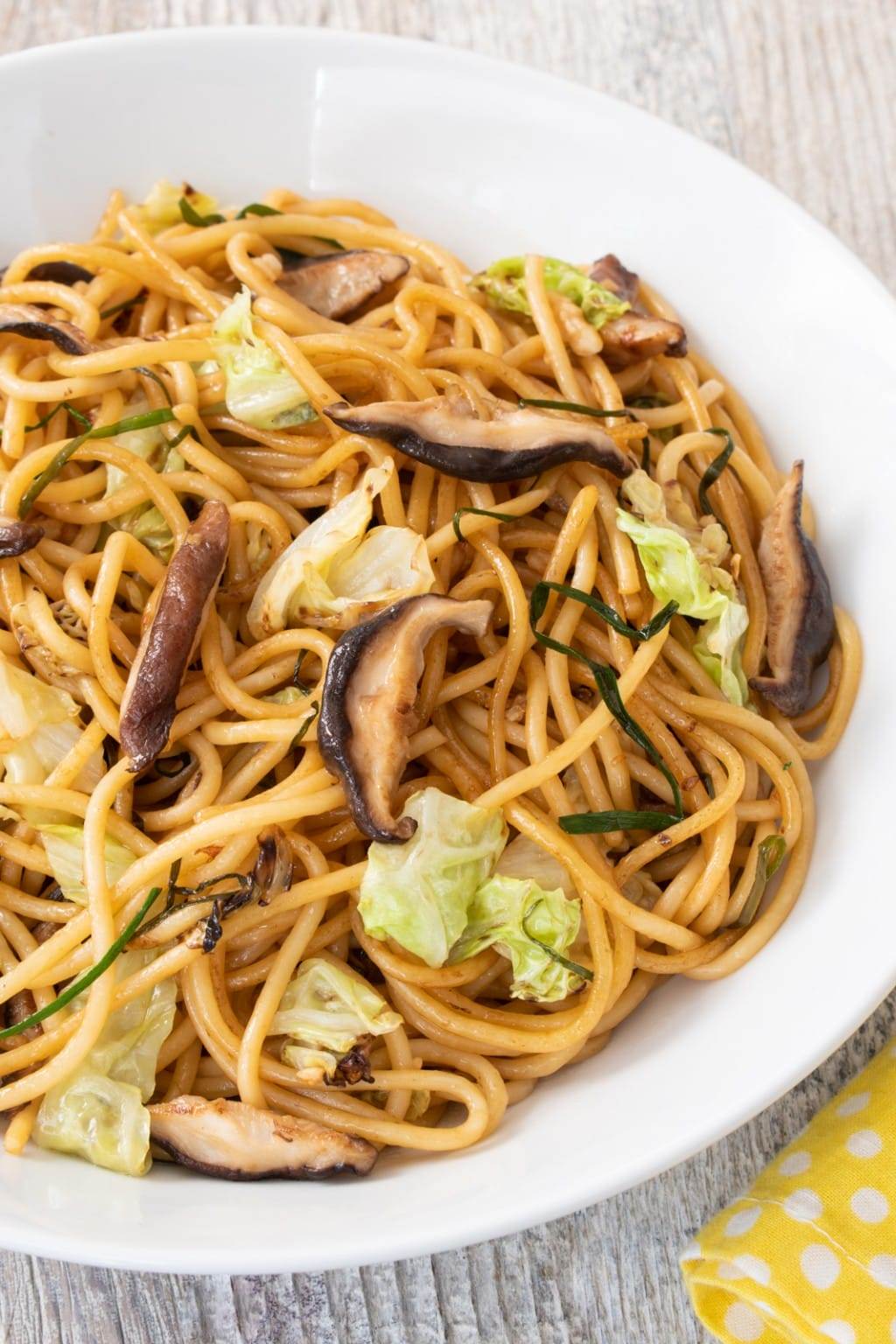 Stir-Fried Lo Mein With Charred Cabbage, Shiitake, and Chives | For the ...