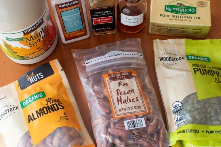 Sweet and Spicy Roasted Party Nuts | For the Love of Cooking