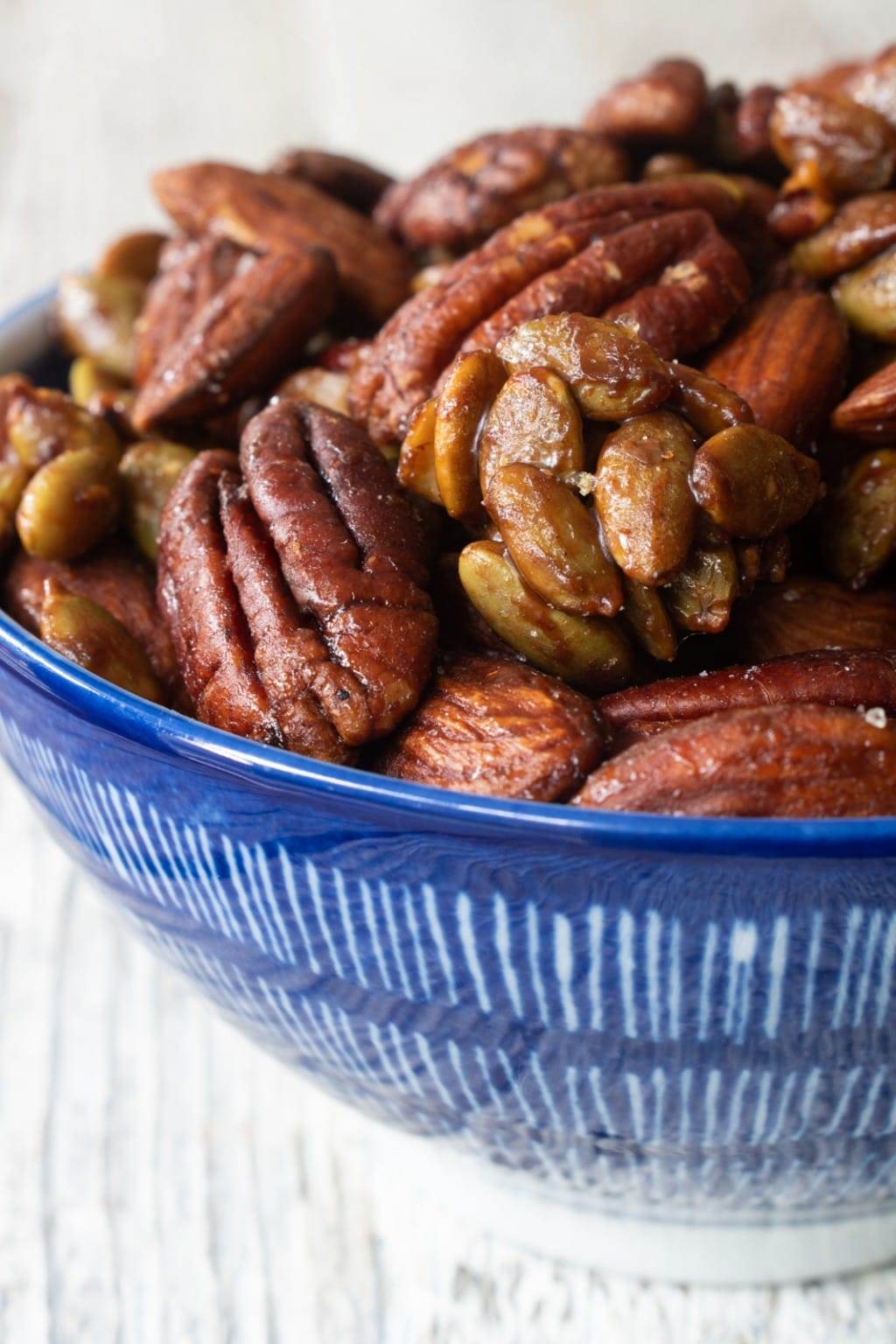 Sweet and Spicy Roasted Party Nuts | For the Love of Cooking