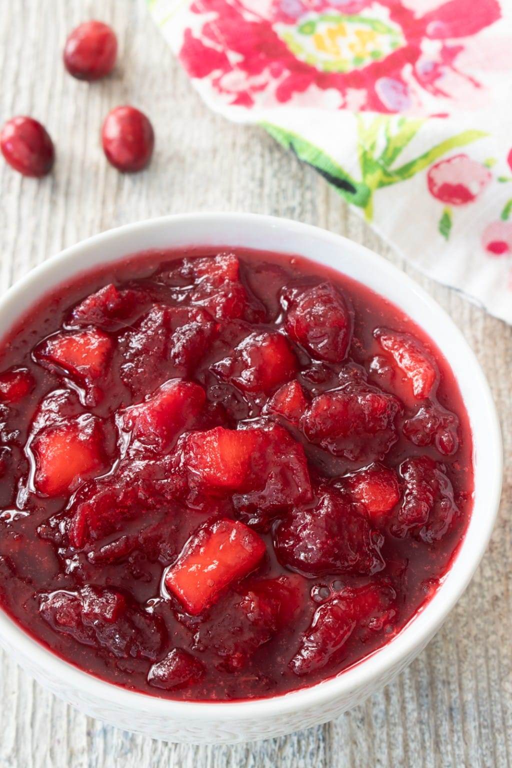 Apple Cranberry Sauce | For the Love of Cooking