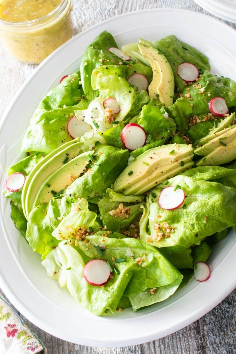Simple Butter Lettuce Salad | For the Love of Cooking