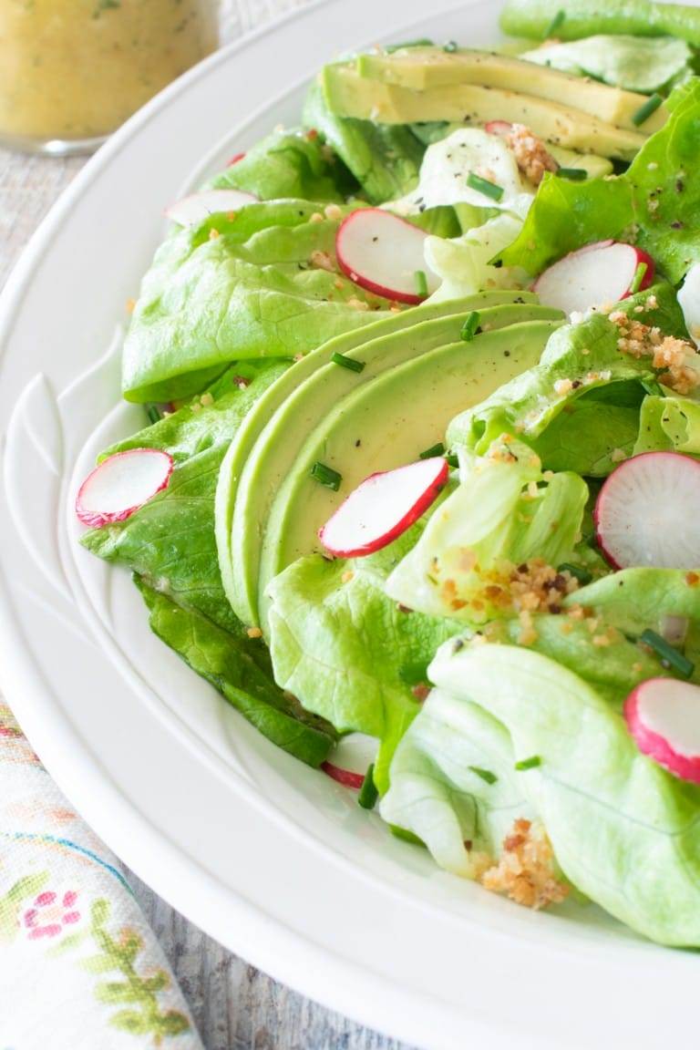 Simple Butter Lettuce Salad | For the Love of Cooking