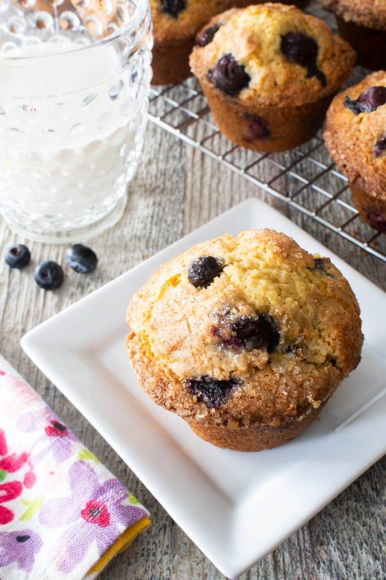 Blueberry Muffins | For the Love of Cooking