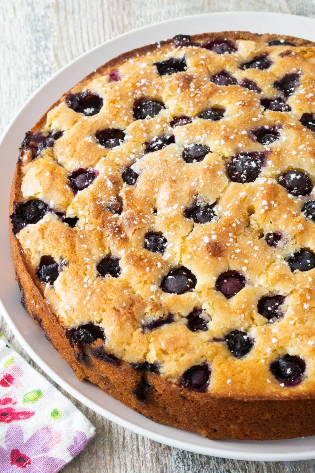 Blueberry Ricotta Cake | For the Love of Cooking