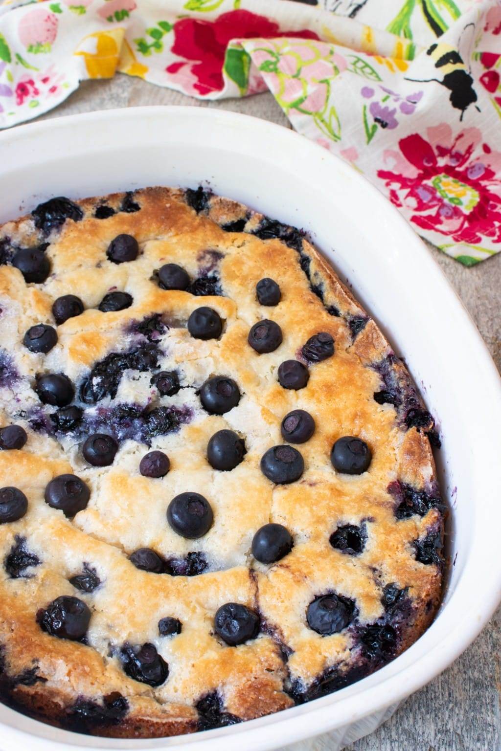 Easy Blueberry Cobbler | For the Love of Cooking