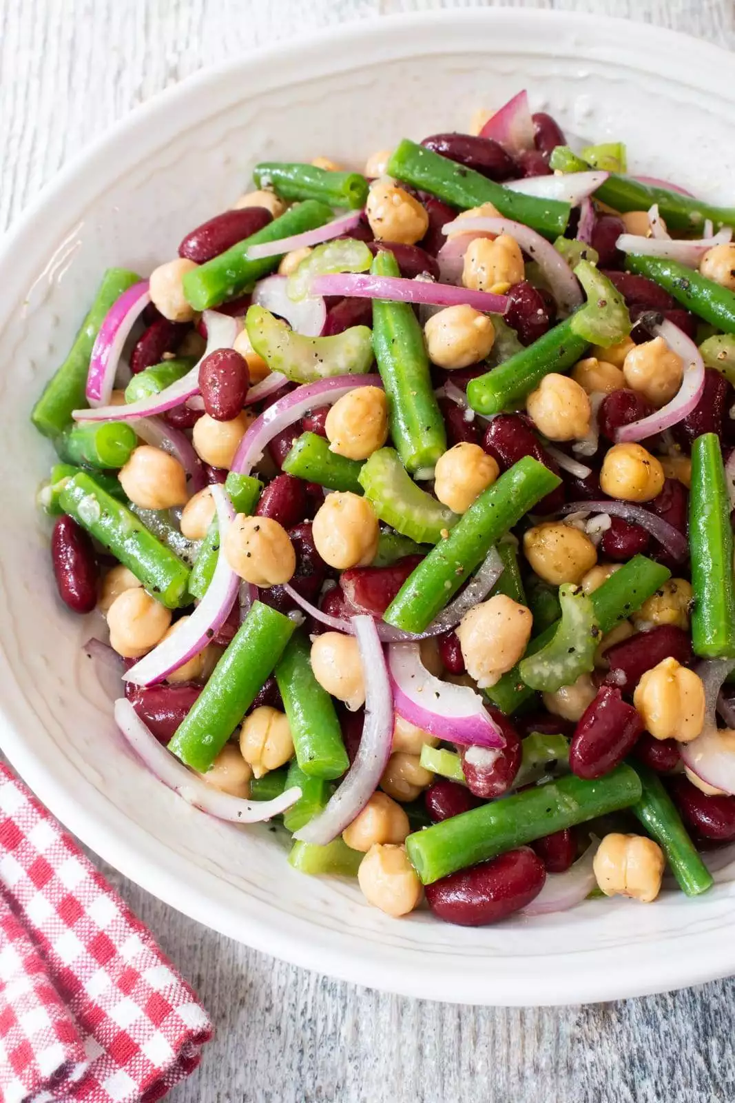 Three Bean Salad | For the Love of Cooking Three Bean Salad
