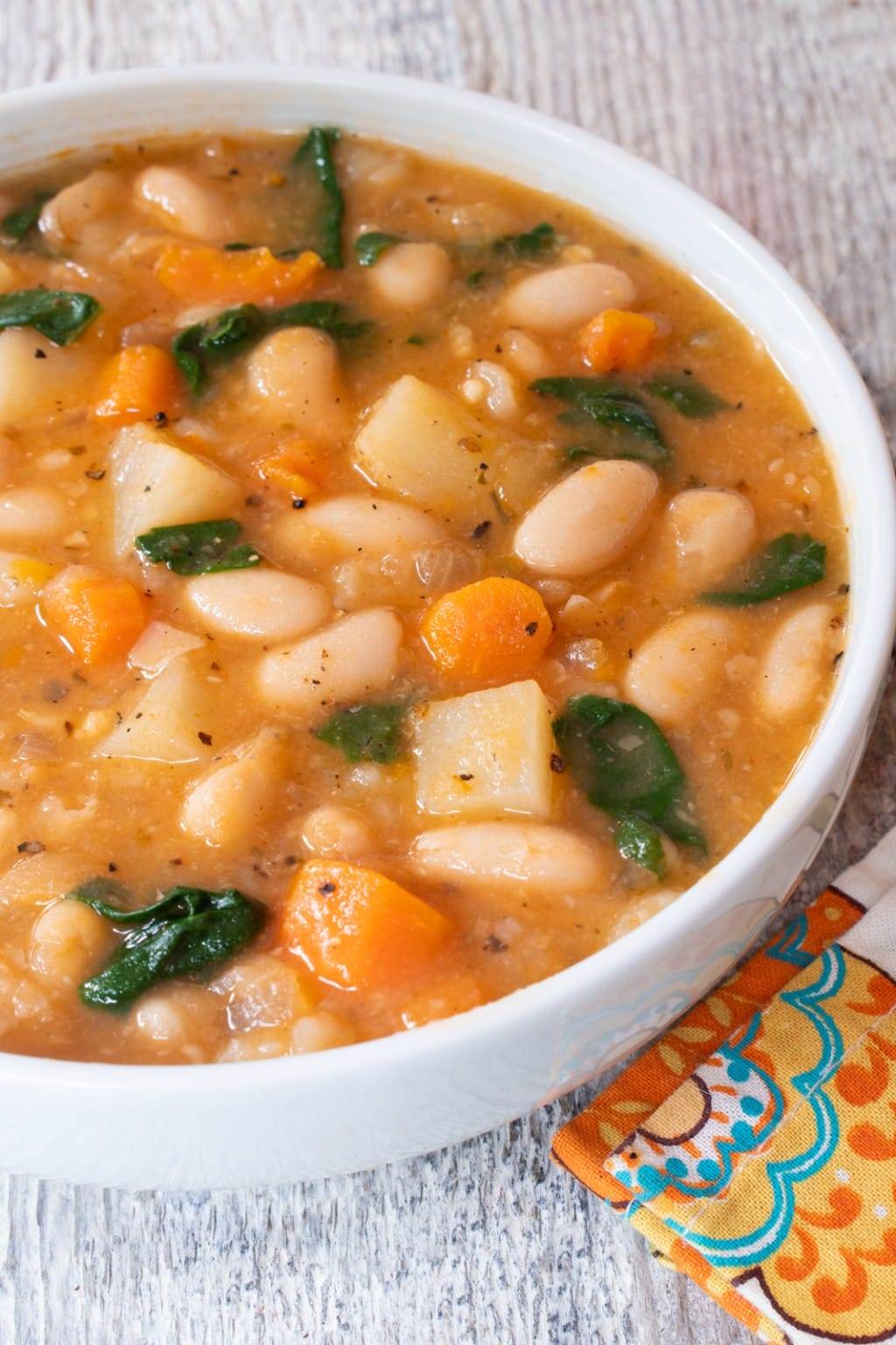 White Bean and Potato Soup | For the Love of Cooking