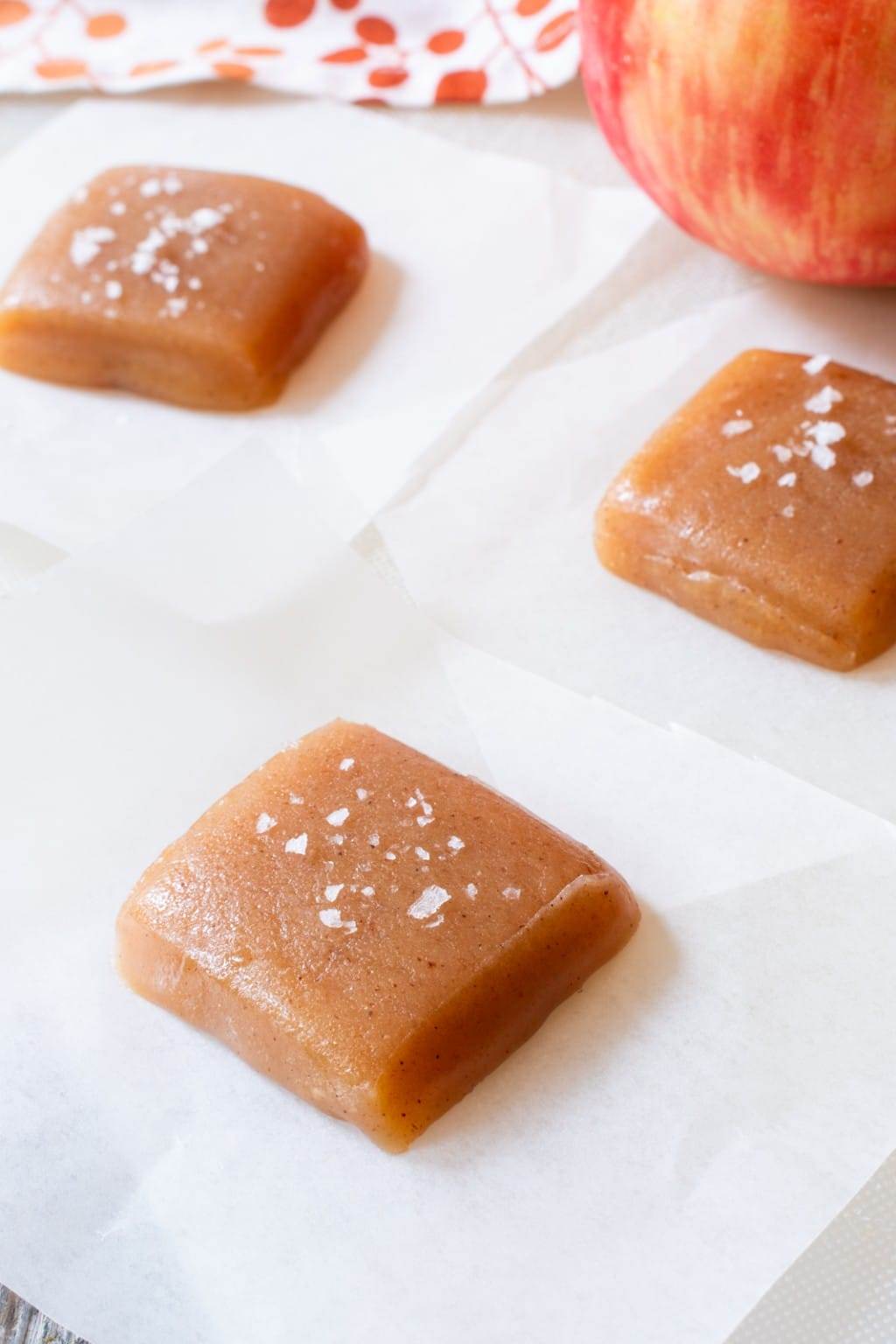 Soft Apple Cider Caramels | For the Love of Cooking