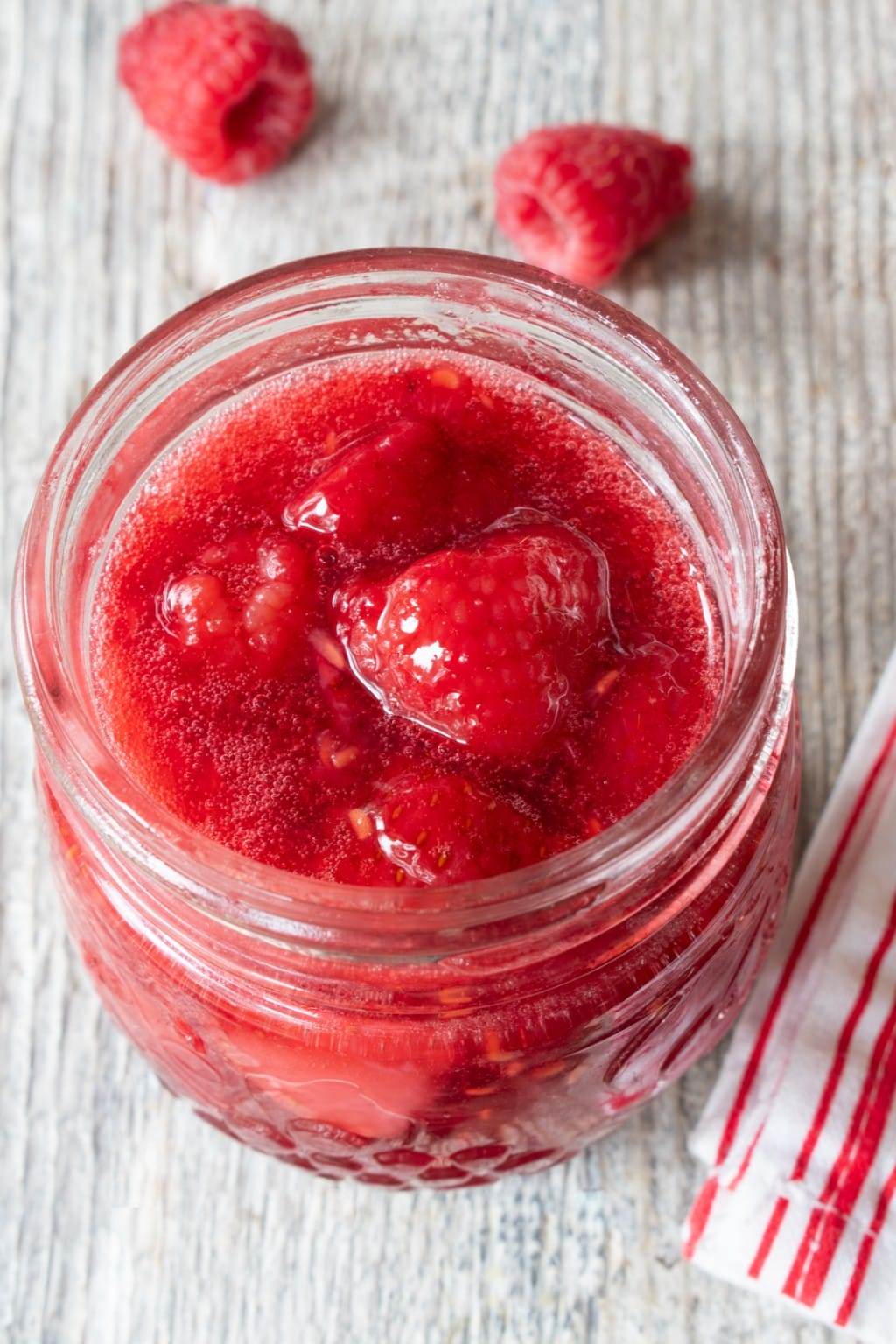 Raspberry Strawberry Freezer Jam | For the Love of Cooking