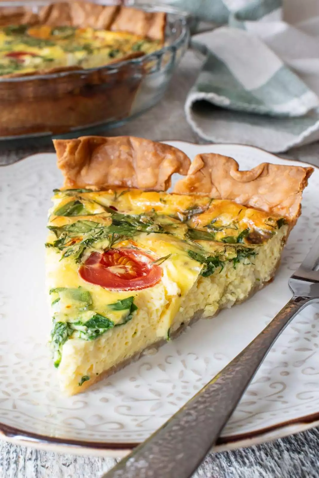 Spinach, Tomato, Feta Quiche | For the Love of Cooking Spinach, Tomato ...