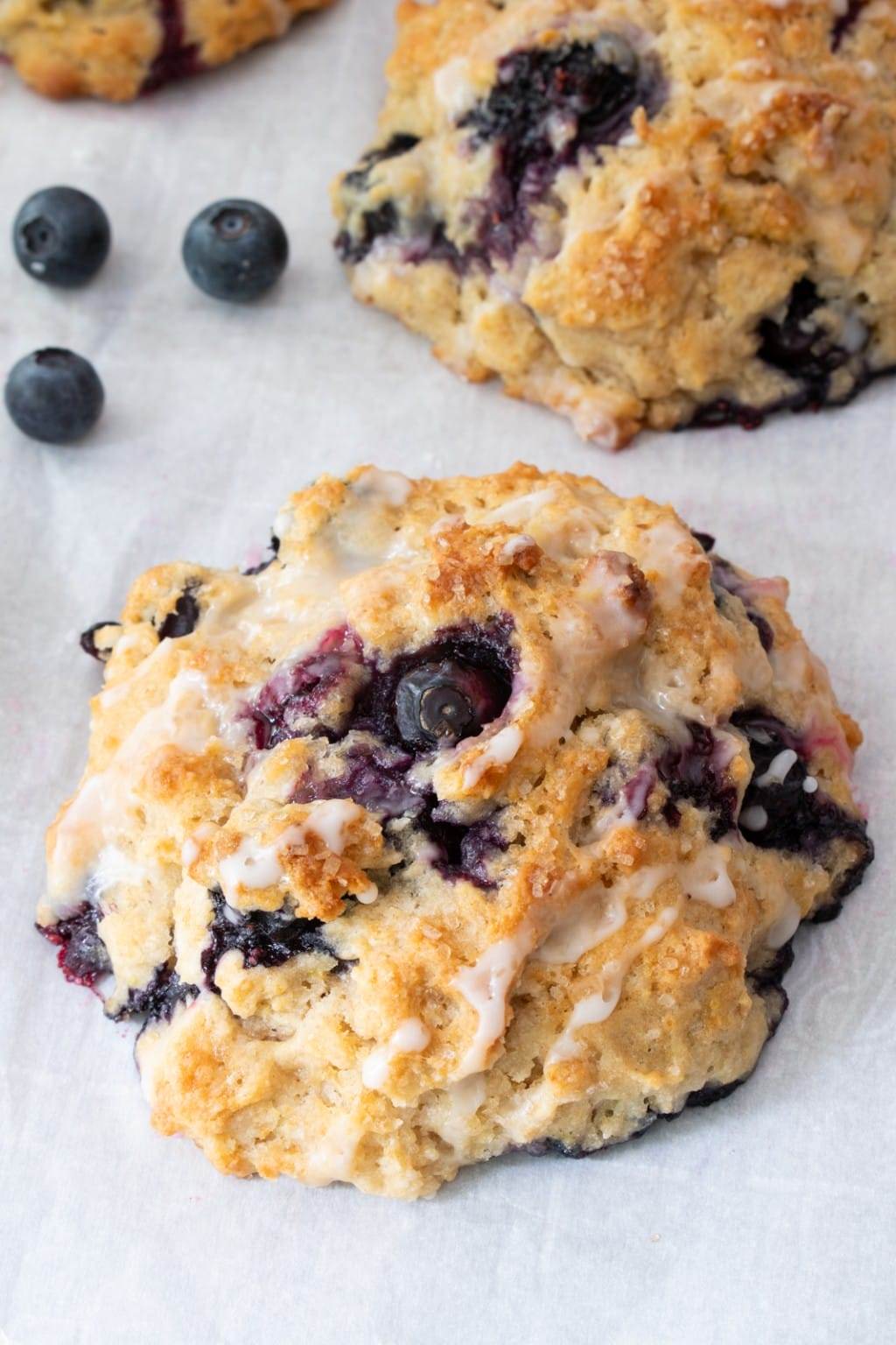 Blueberry Drop Biscuits | For the Love of Cooking