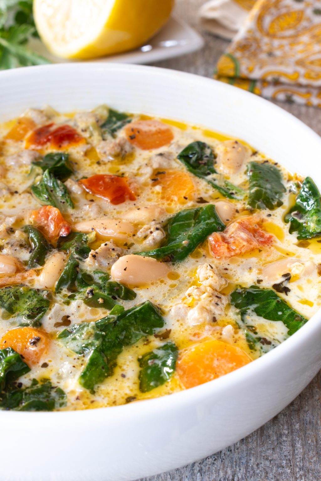 Creamy Tuscan White Bean and Lemon Soup | For the Love of Cooking ...