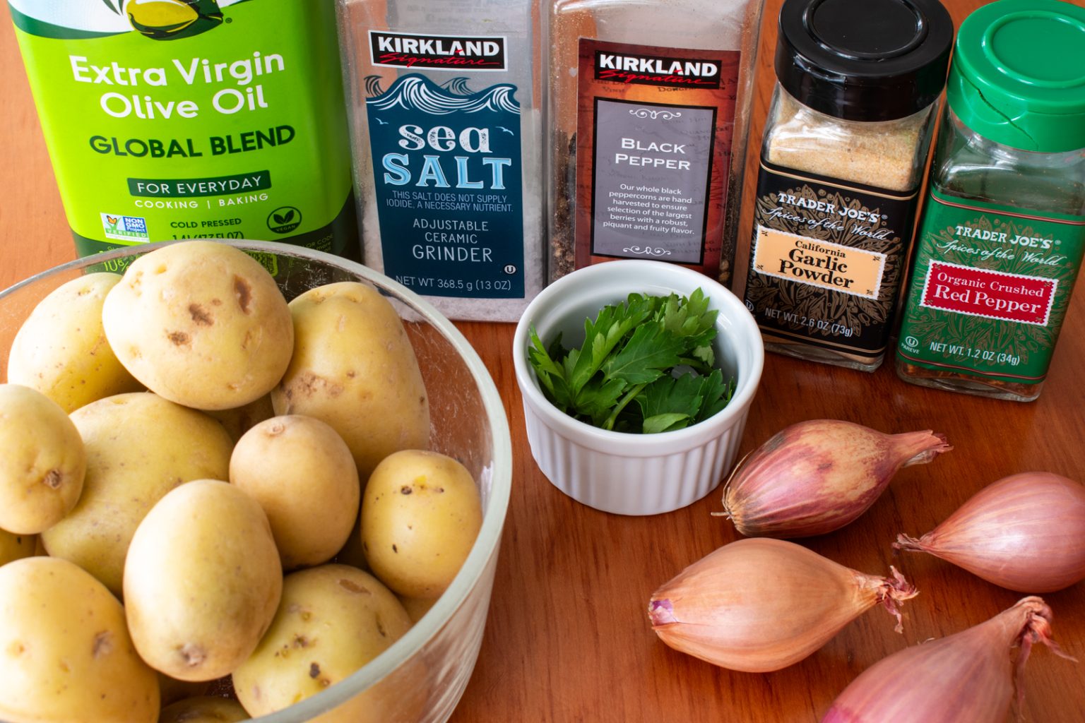 Roasted Baby Potatoes with Shallots | For the Love of Cooking