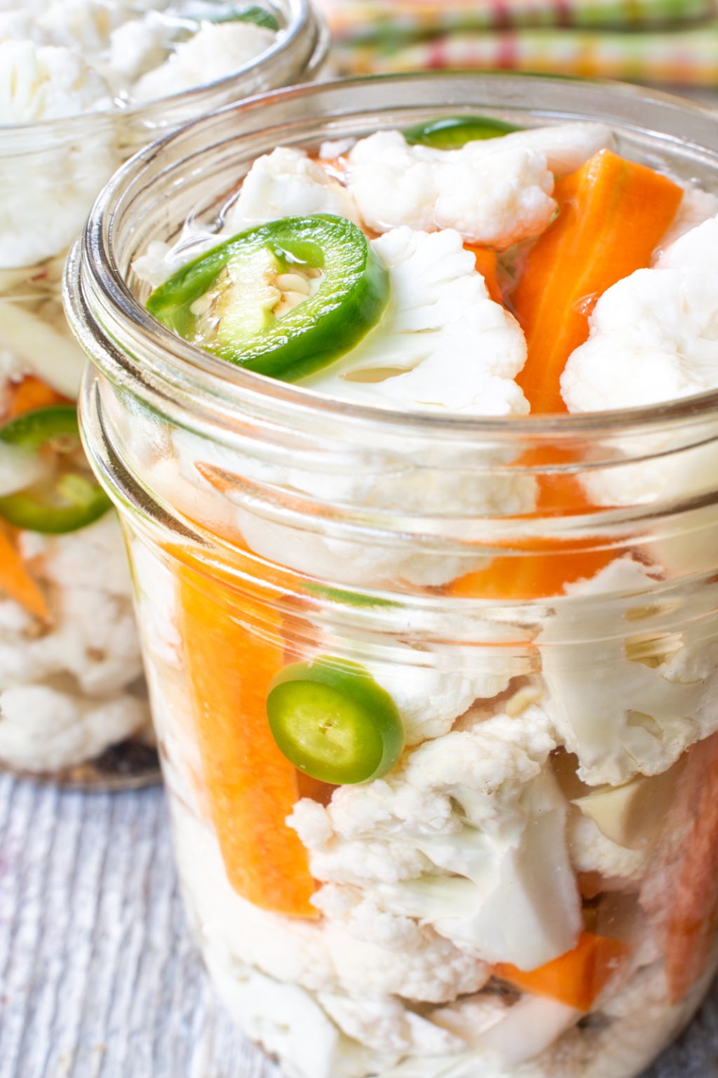 Spicy Pickled Cauliflower and Carrots | For the Love of Cooking